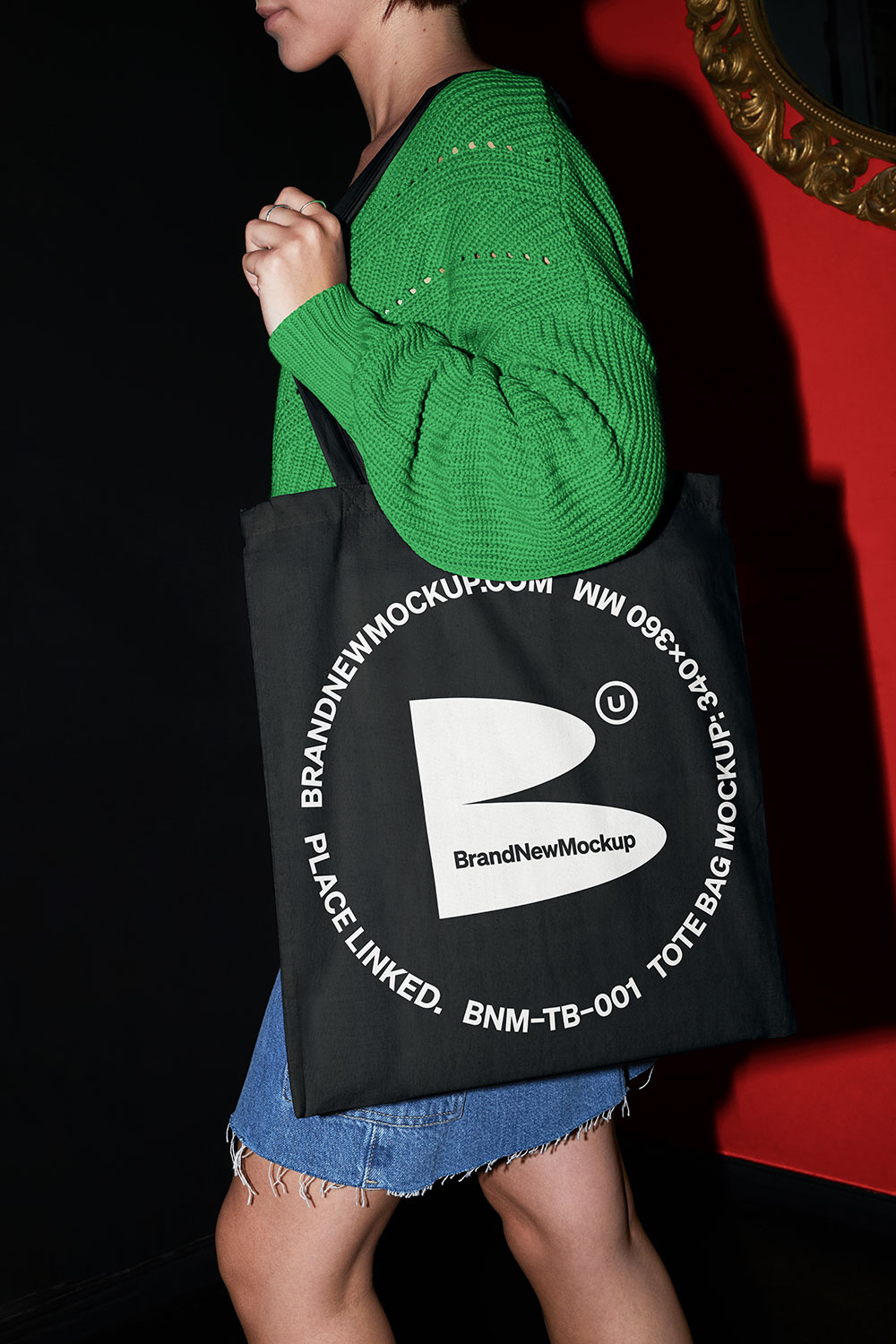 BNM-TB-001 Free Tote Bag Mockup